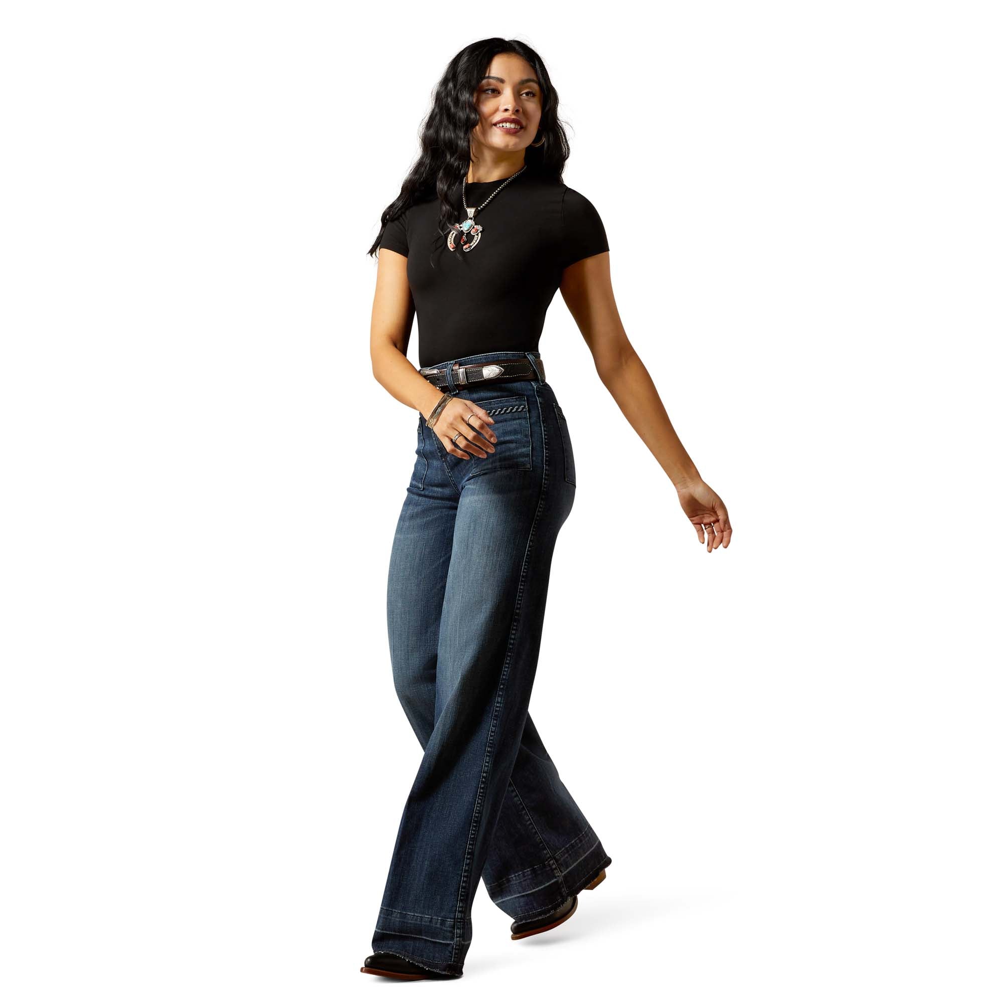 Ariat Ultra High Rise Jill Wide Leg Jean – Corral Western Wear